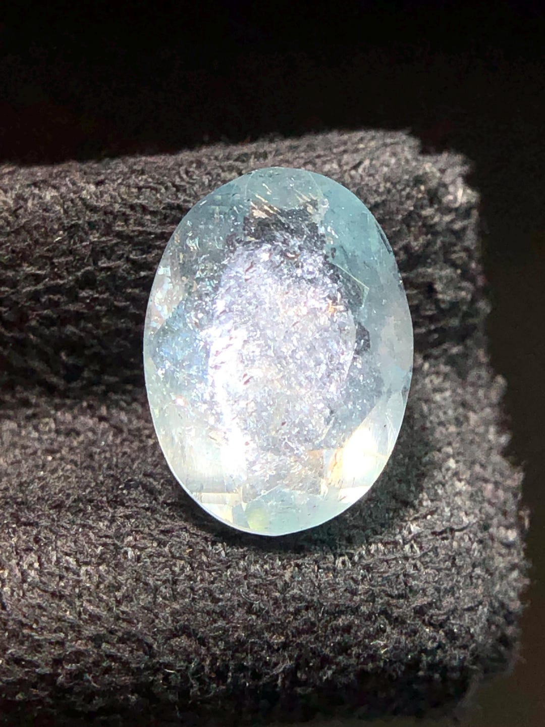 1.3 Ct. Rarest Natural Silver Sunstone Schiller Aquamarine Oval | 6x8 ...