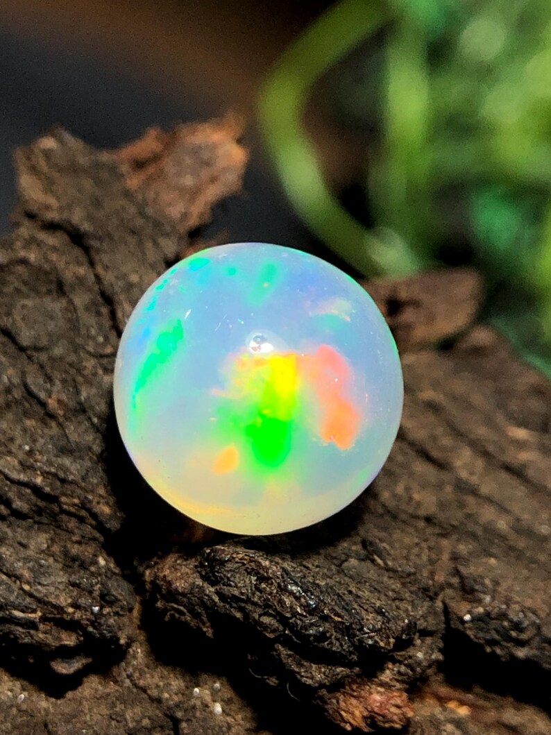 Rainbow Welo Opal Sphere, Ethiopian Gemstone (7.50 MM) - Etsy