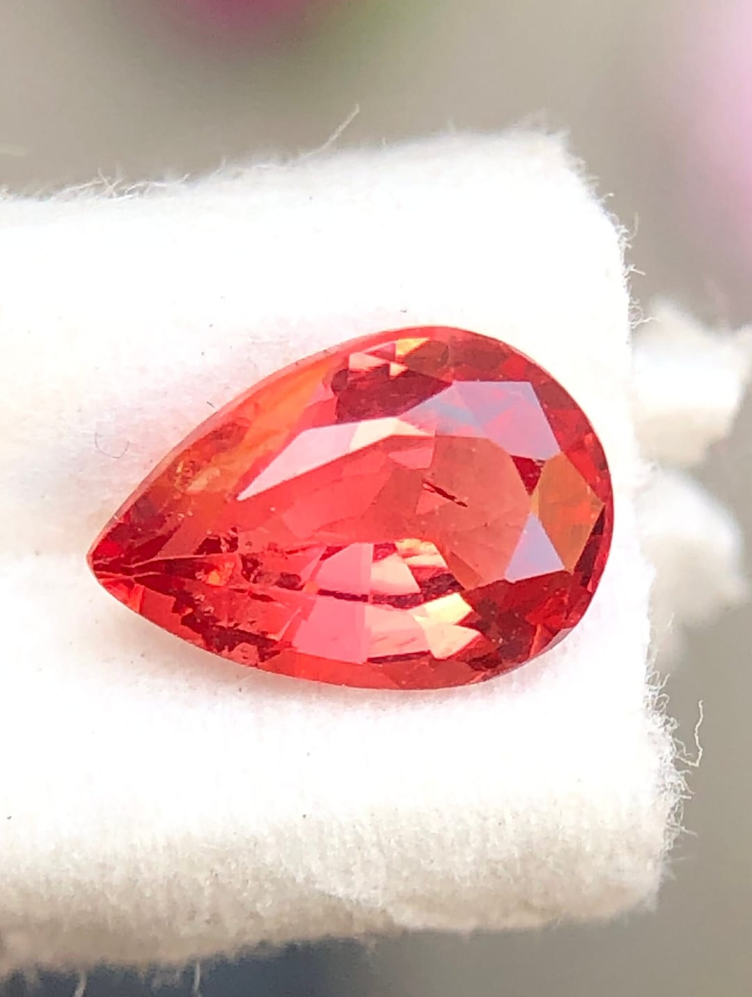 Real Fanta Orange Color Natural Spinel, Spinel Pear, Loose Spinel ...