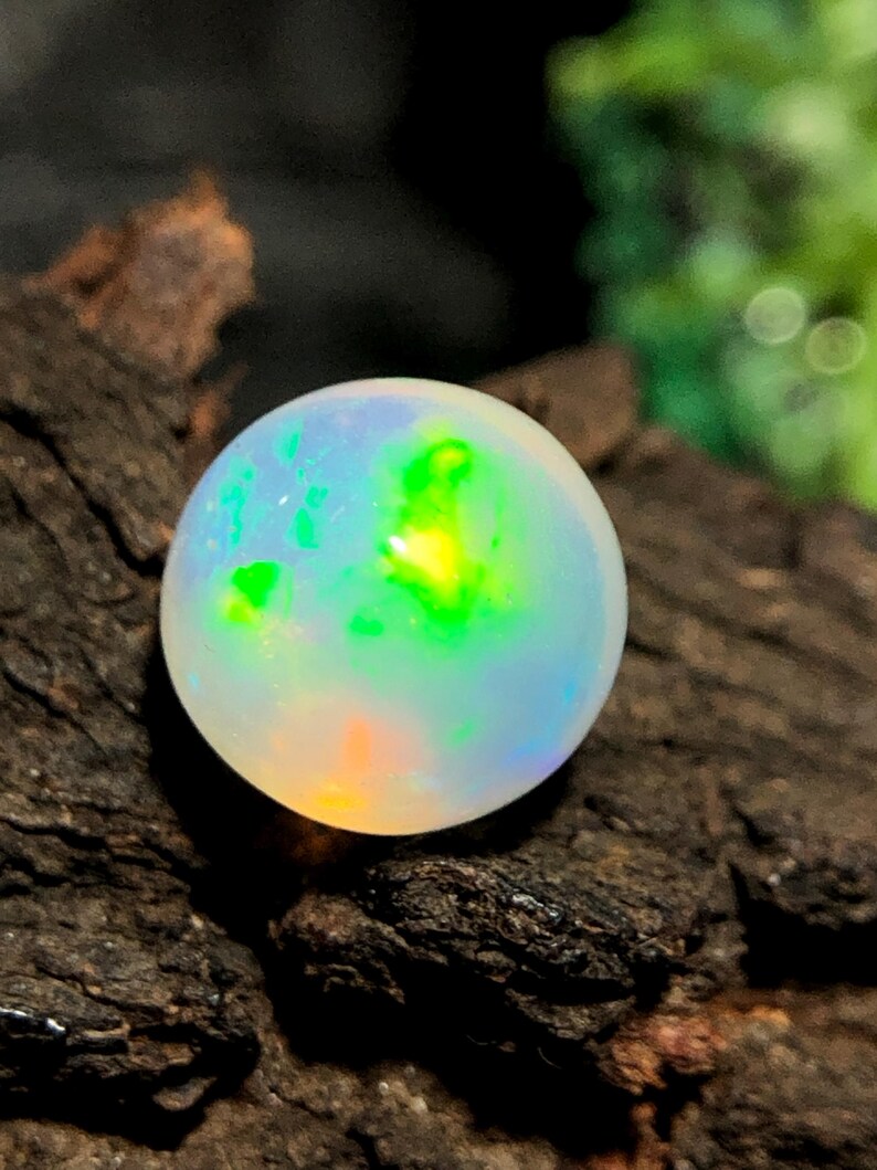 Rainbow Welo Opal Sphere, Ethiopian Gemstone (7.50 MM) - Etsy
