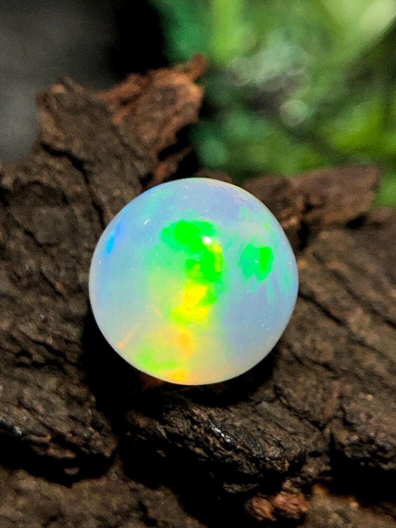 Rainbow Welo Opal Sphere, Ethiopian Gemstone (7.50 MM) - Etsy