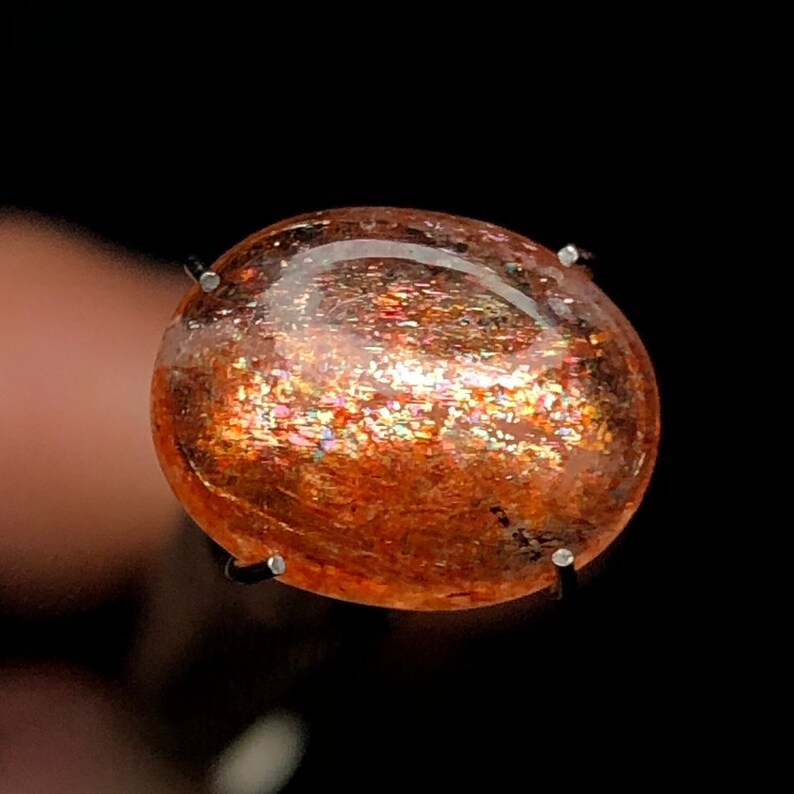 Natural Superior Quality Sunstone, 8x6 MM Loose Orange Lattice Sunstone ...