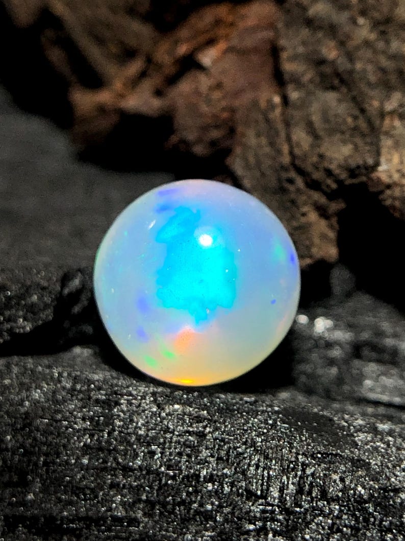 Rainbow Welo Opal Sphere, Ethiopian Gemstone (7.50 MM) - Etsy