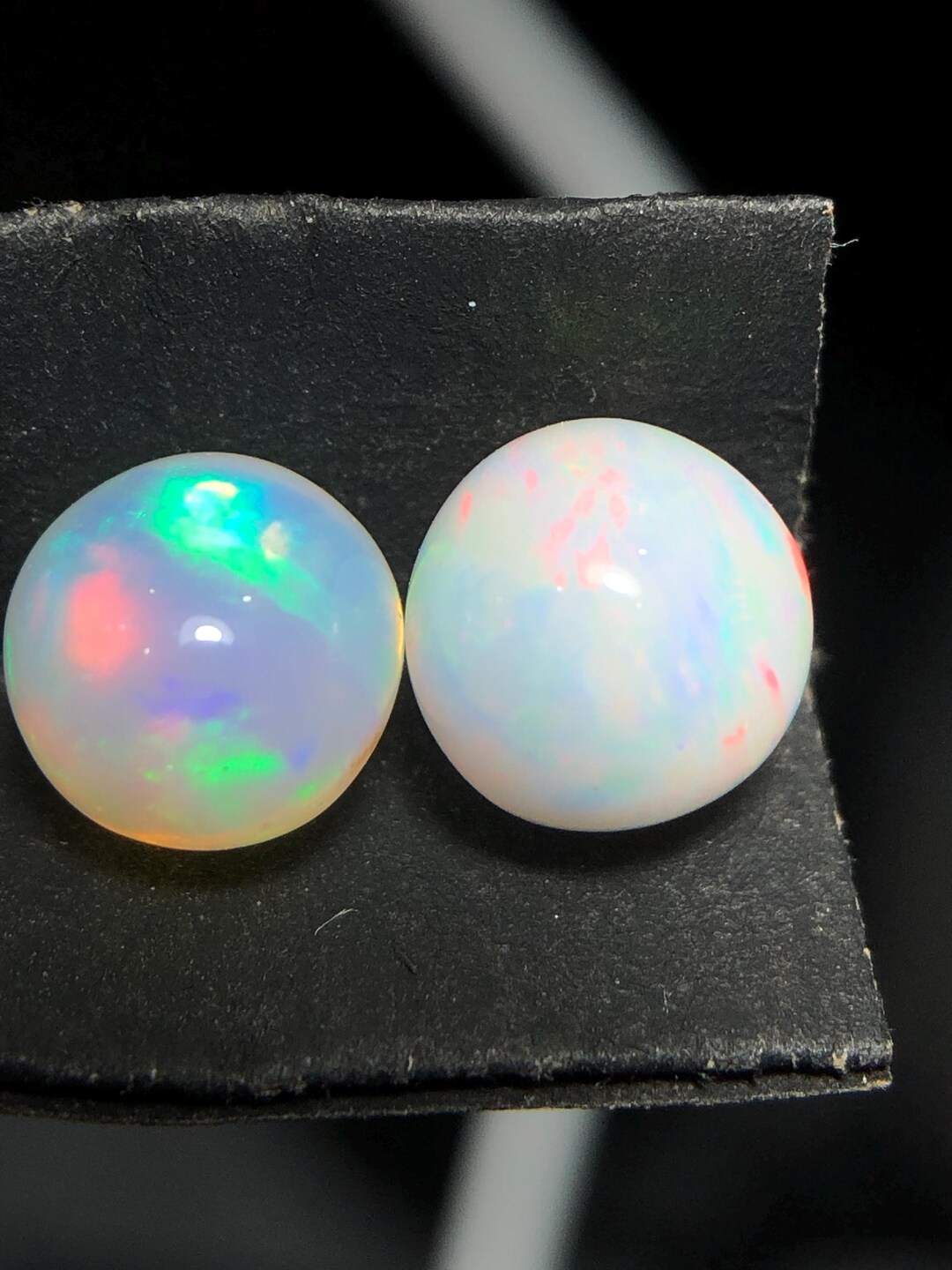 Natural Blue White Opal Sphere 7 MM Rainbow Fire Polish Loose Opal ...