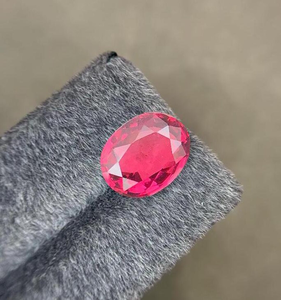Natural Pigeon Red Spinel, 6x5mm Oval Cut Spinel Gemstone for Jewelry ...