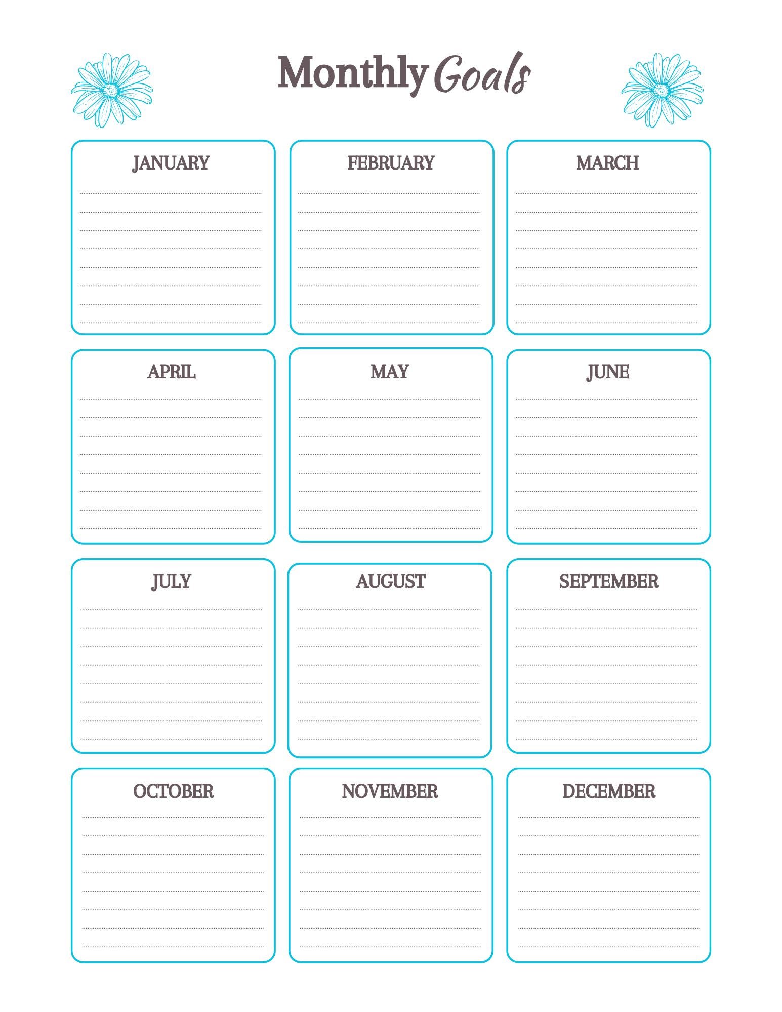 2026 Planner Canva Template: Daily, Weekly, Monthly (editable, 8.5x11 ...