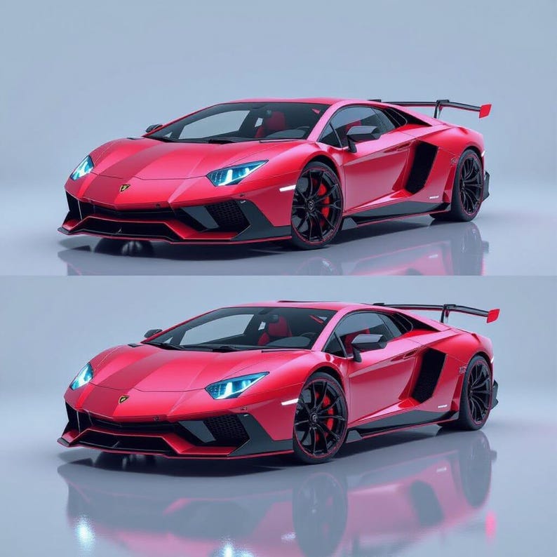 2025 Lamborghini Aventador Neon Car Art Print (digital Download 14x16 ...