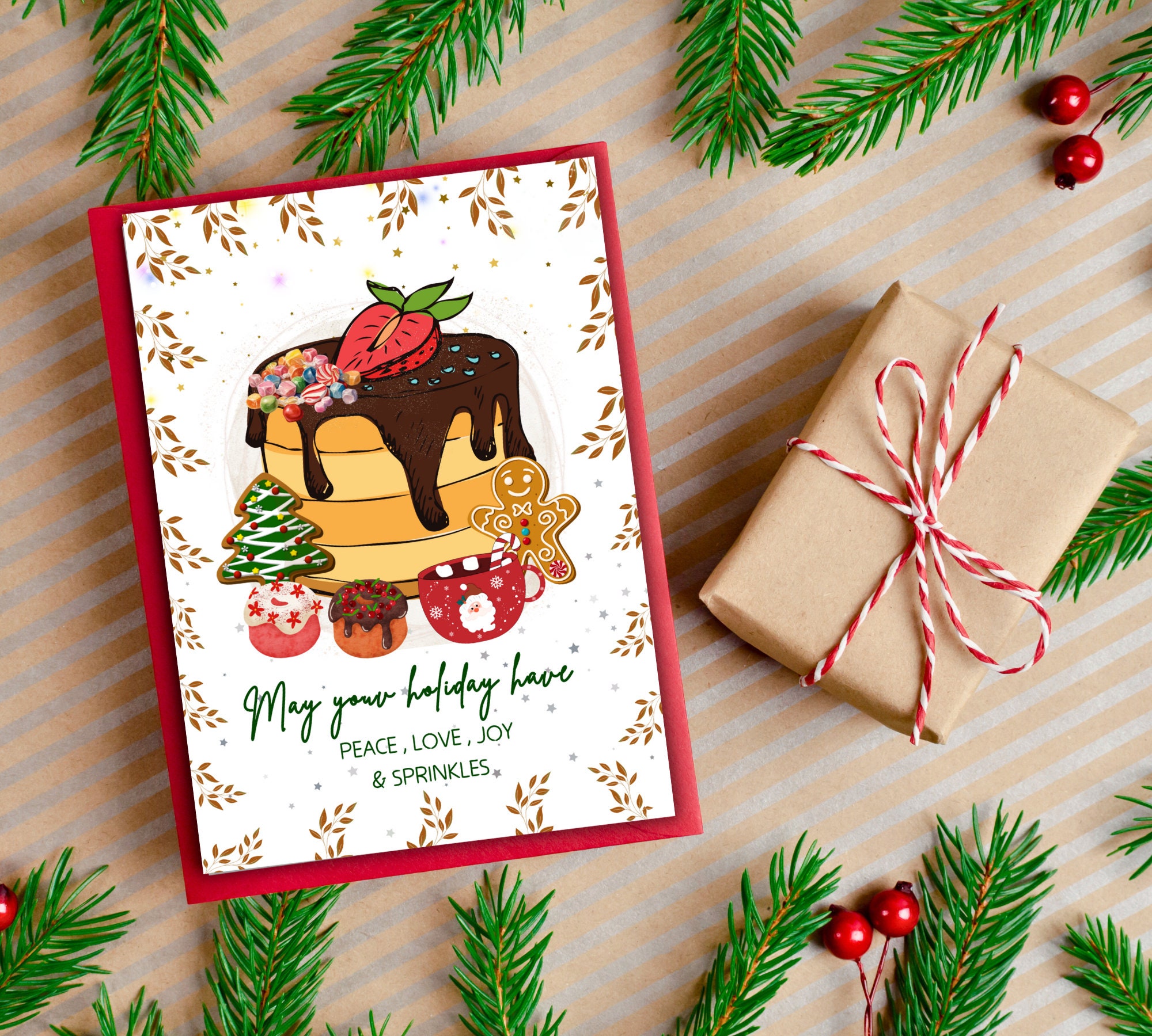 Sweat Christmas Holidays Card printable Sweet Holiday Christmas Card ...