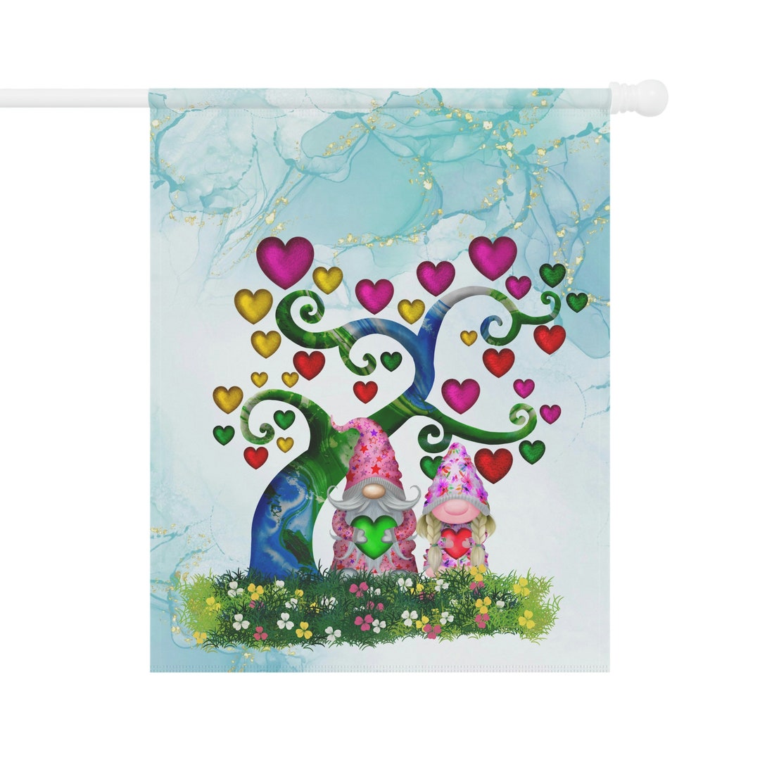 Gnomes in Love Spring Garden & House Banner - Etsy