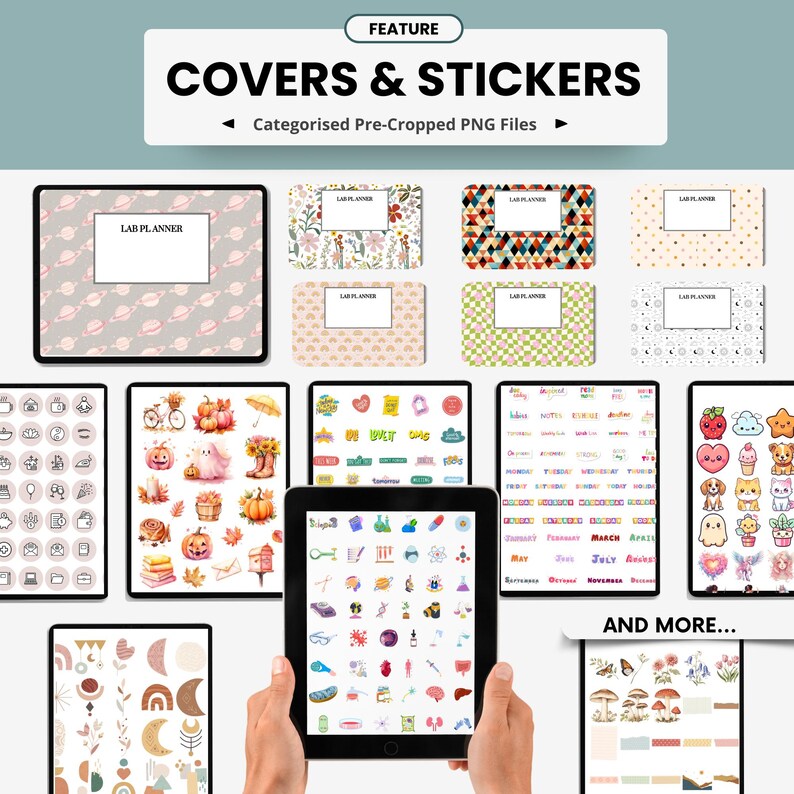 Digital Lab Notebook Planner Hyperlinked Science Experiment Design ...