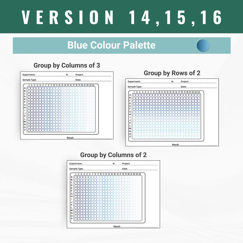 Lab Experiment Template Design PDF Data Sheet Protocol Tracker 384-well ...