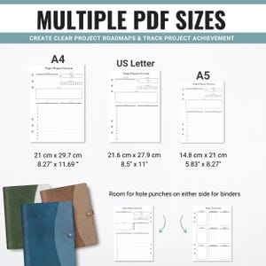 Project Management Bundle Printable Planner Insert Gantt Charts Task ...