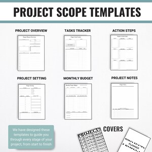 Project Management Bundle Printable Planner Insert Gantt Charts Task ...