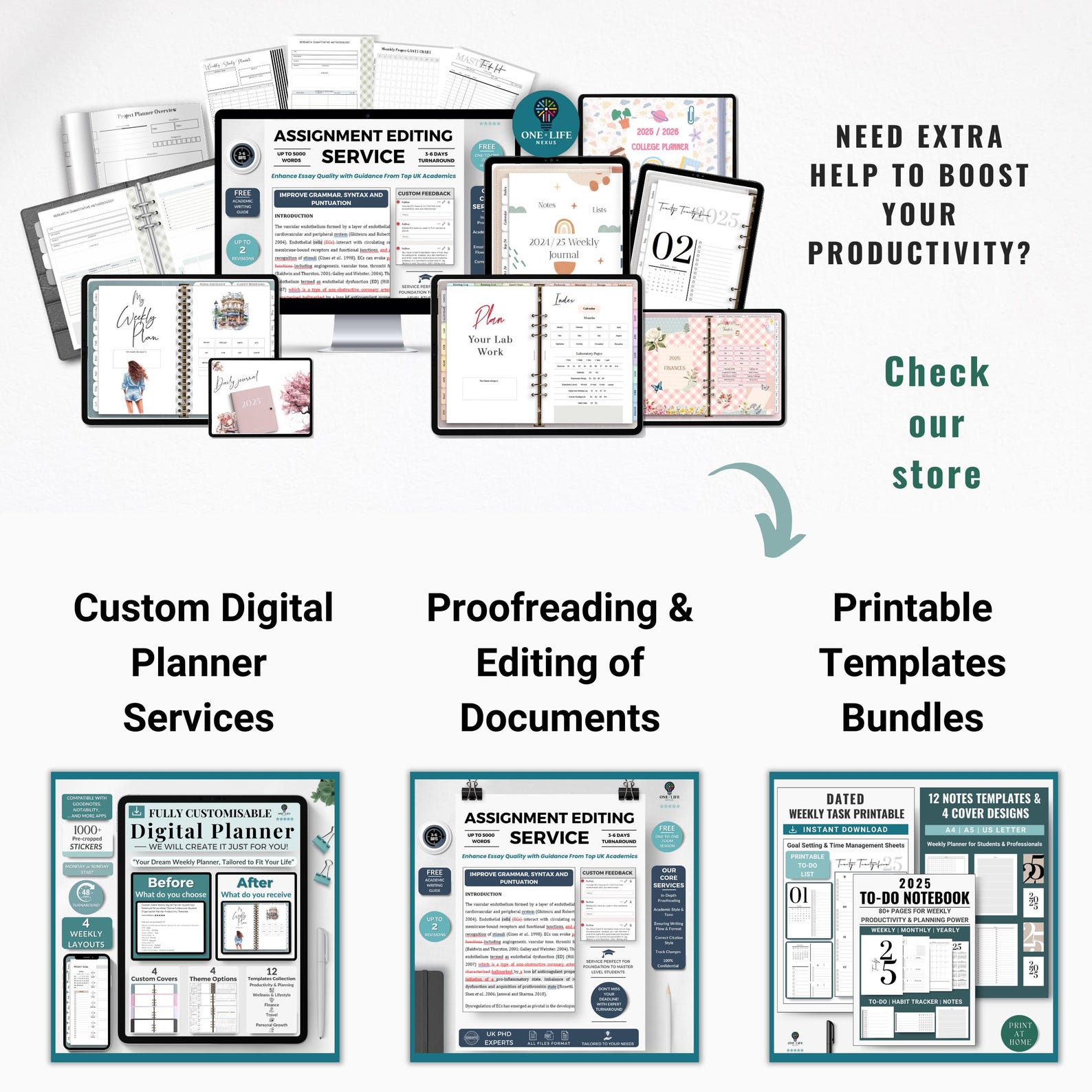 Project Management Bundle Printable Planner Insert Gantt Charts Task ...