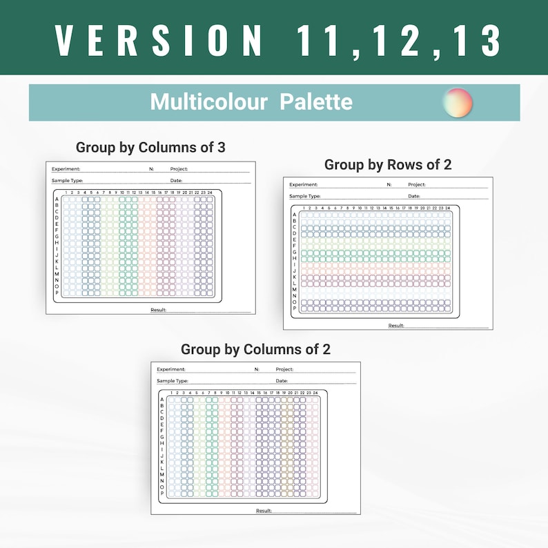 Lab Experiment Template Design PDF Data Sheet Protocol Tracker 384-well ...