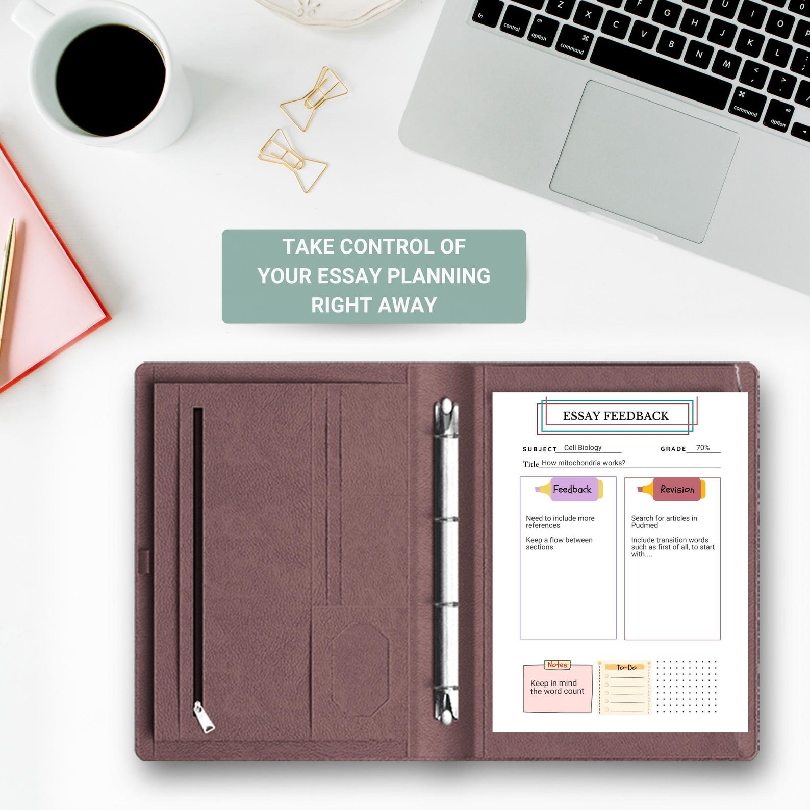 Essay Planner Printable Bundle Digital Academic Writing Organiser ...