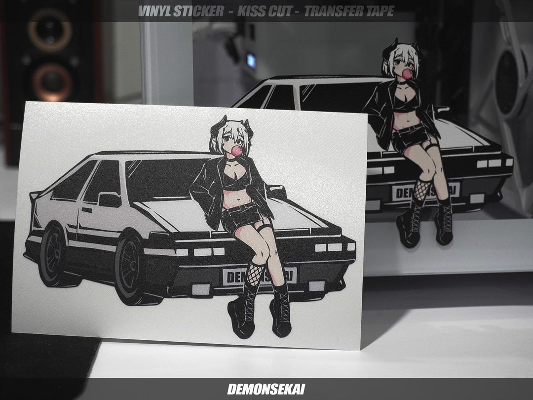 DEMONSEKAI Eurobeat 86 Sticker! - Vinyl Sticker Edition - Etsy