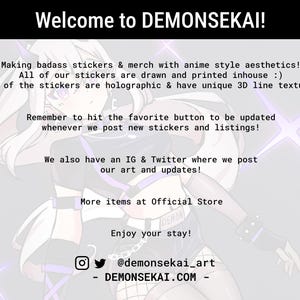 Skill Issue. Demon Waifu Sticker - Holographic Vinyl Sticker Edition ...