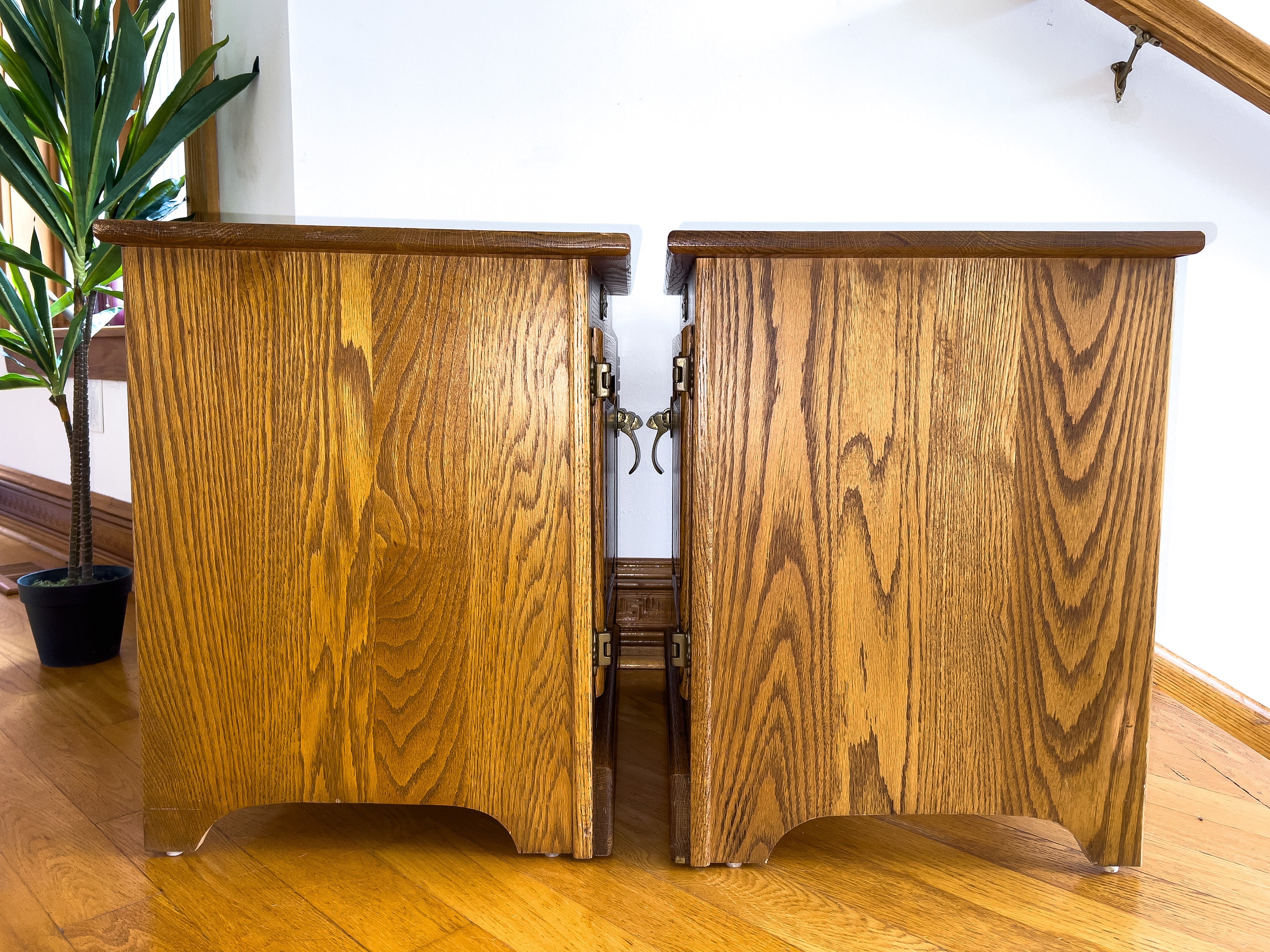 VINTAGE white Clad End Table Set Ice Box Country Farmhouse - Etsy