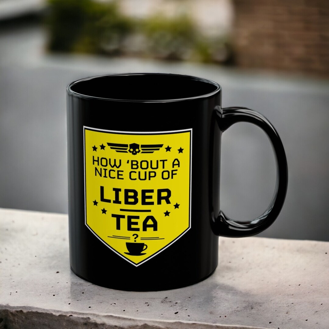 Liber-tea Helldivers 2 Mug, Funny Taste Democracy Mugs, Video Game ...