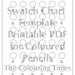 Derwent Coloursoft 36 Swatch Chart - Printable PDF - Blank Template for ...