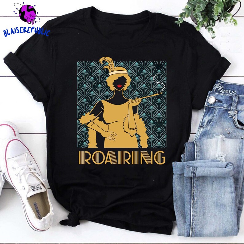 The Roaring Flappers Shirt, Flappers Vintage Retro 80s Graphic Tee ...
