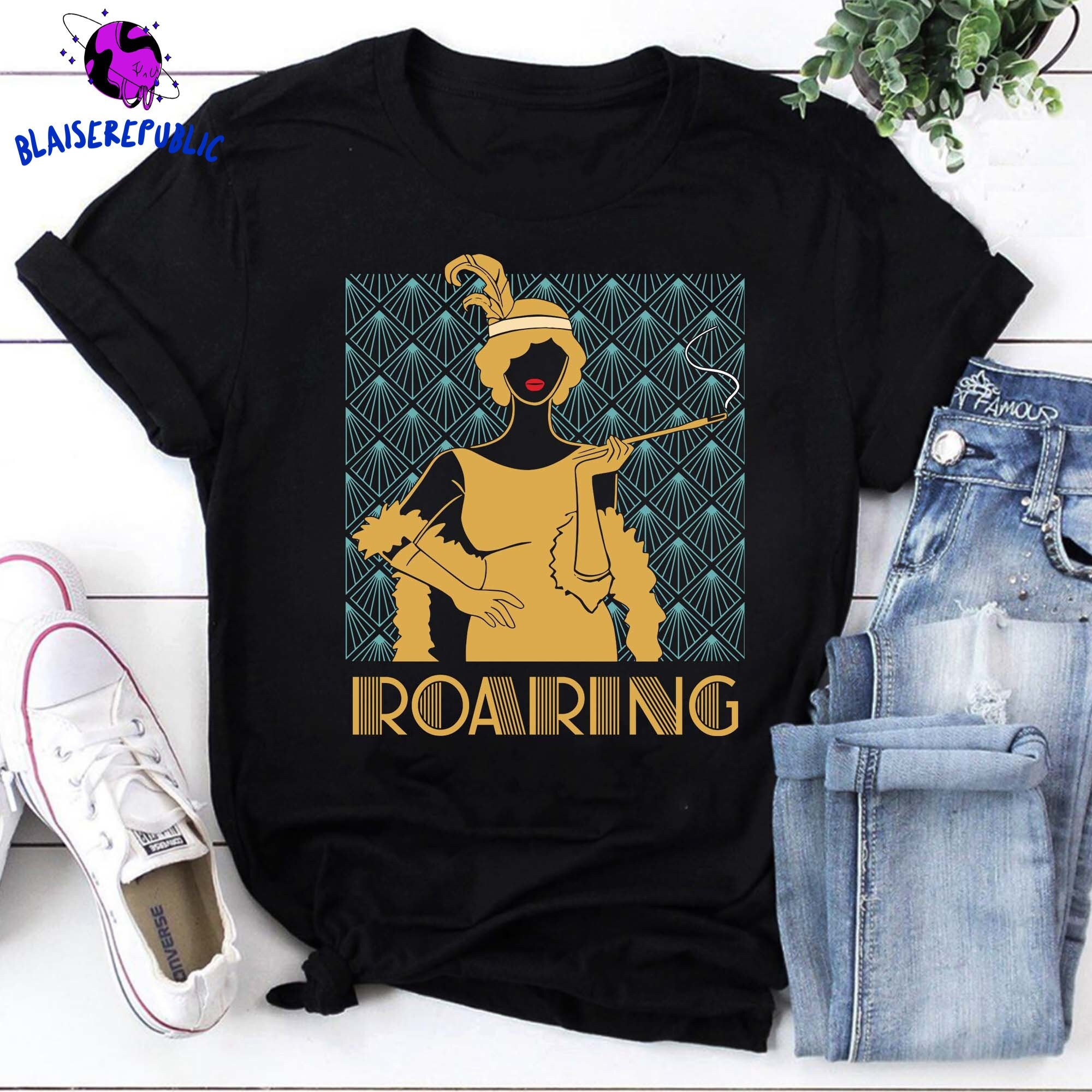 The Roaring Flappers Shirt, Flappers Vintage Retro 80s Graphic Tee ...