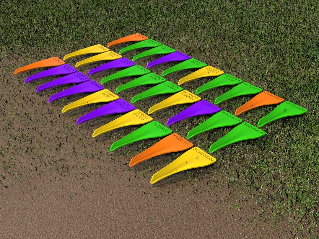 30 Shovel-shaped Plant Markers, STL Files for 3D Printing, DIY Garden ...