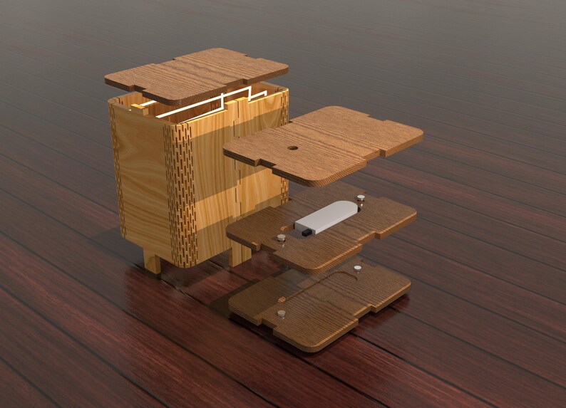 Decorative Wooden Lamp, CNC and Laser Cutting Files, Modern Lamp Design ...