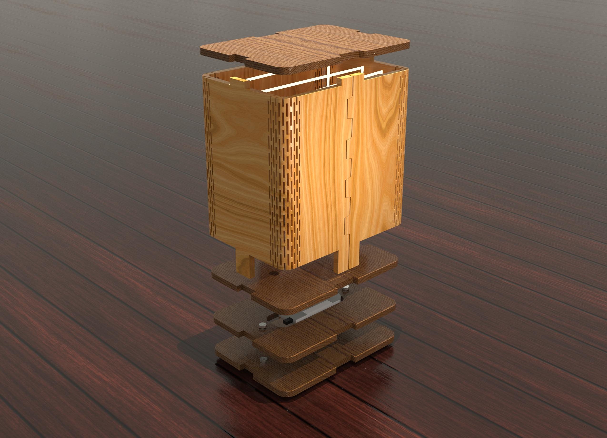 Decorative Wooden Lamp, CNC and Laser Cutting Files, Modern Lamp Design ...