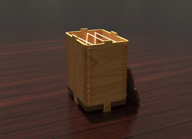Decorative Wooden Lamp, CNC and Laser Cutting Files, Modern Lamp Design ...