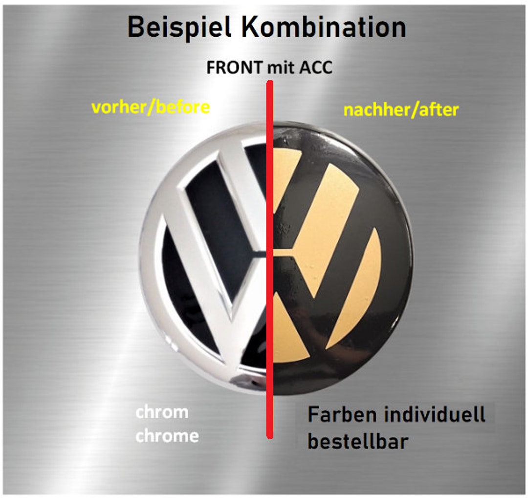 Vw / Volkswagen Golf 7 Front Emblem / ACC Sensor Decal Vinyl - Etsy