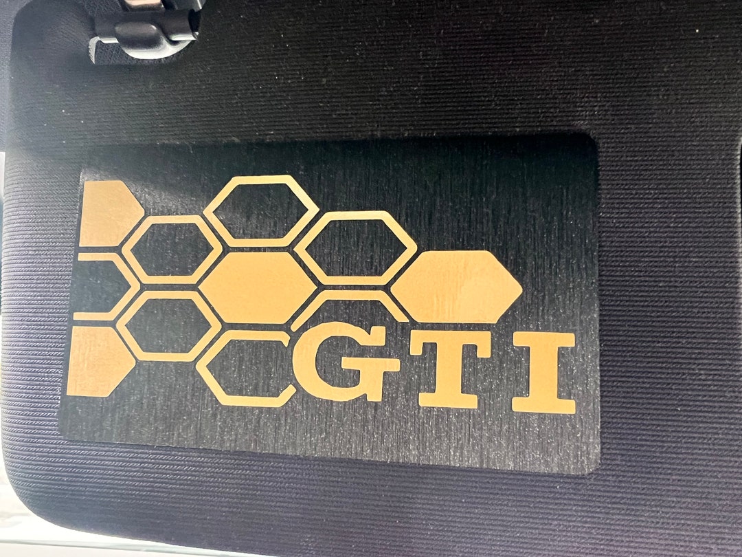 2x VW Golf GTI Sticker Set Sun Visor Sticker Airbag - Etsy