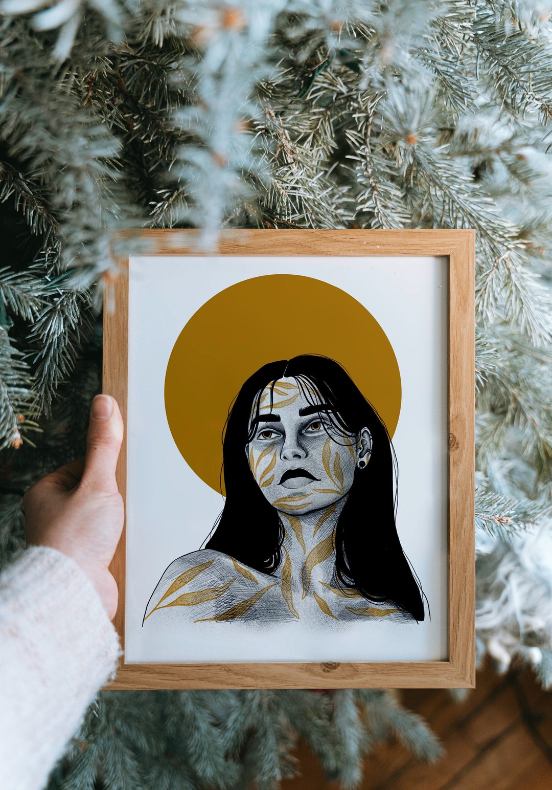 POSTER OF THE SUN / Print Daughter of the Sun / Sun Girl Print - Etsy