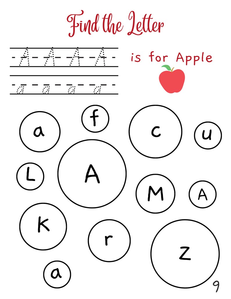 September Pre-k Workbook - Back to School - Etsy