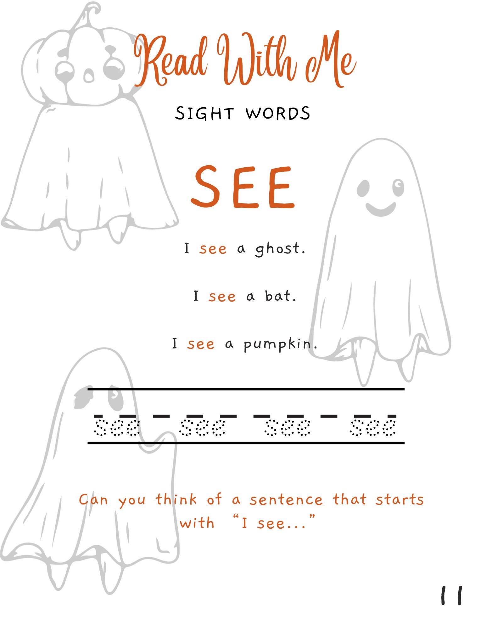 October Prek Workbook - Halloween - Etsy