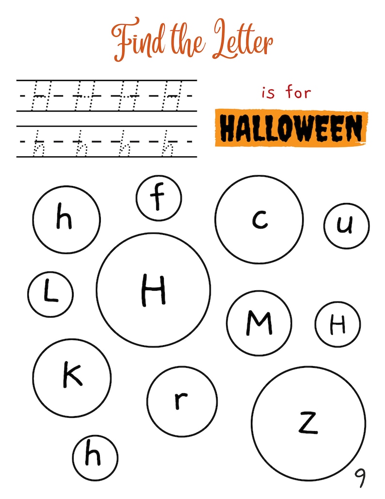 October Prek Workbook - Halloween - Etsy