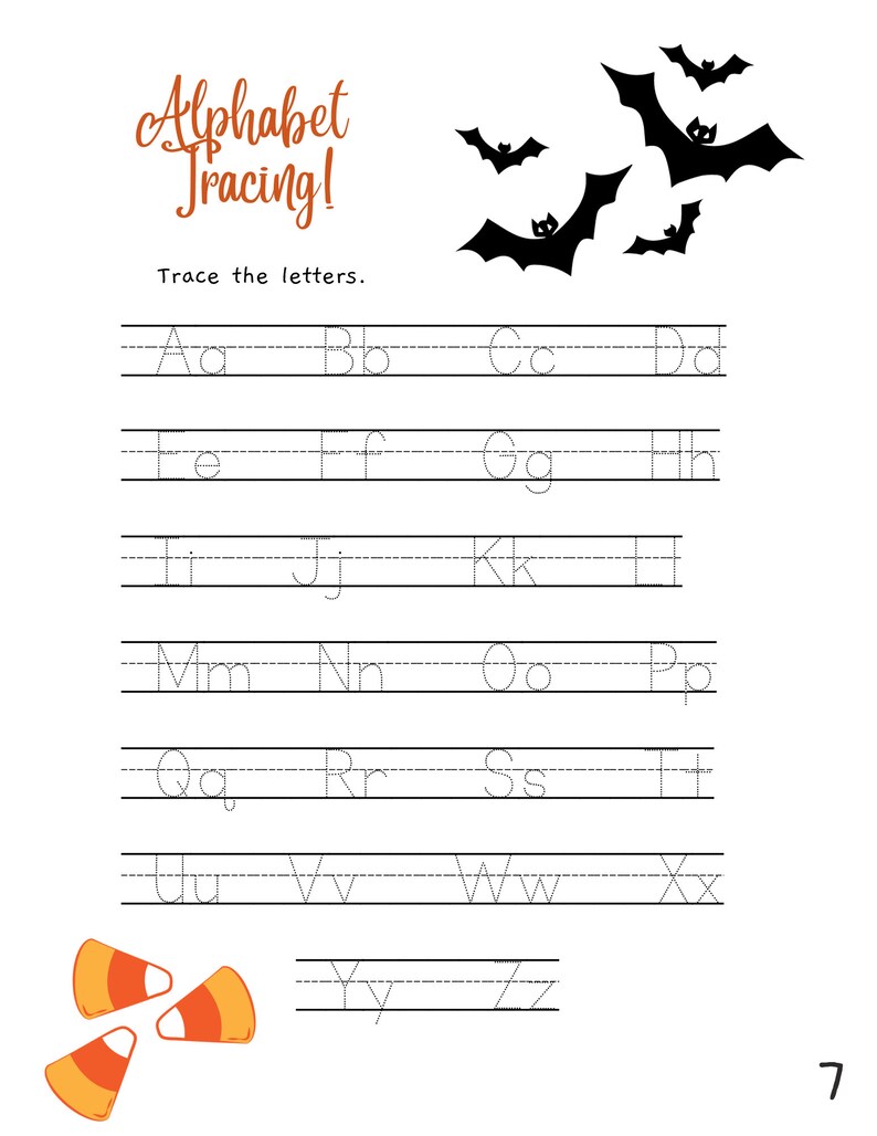 October Prek Workbook - Halloween - Etsy
