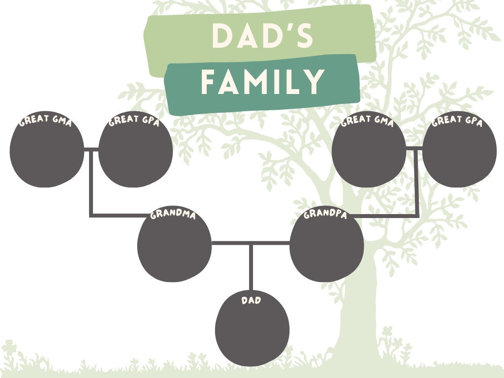 Children's Family Tree Workbook - Etsy
