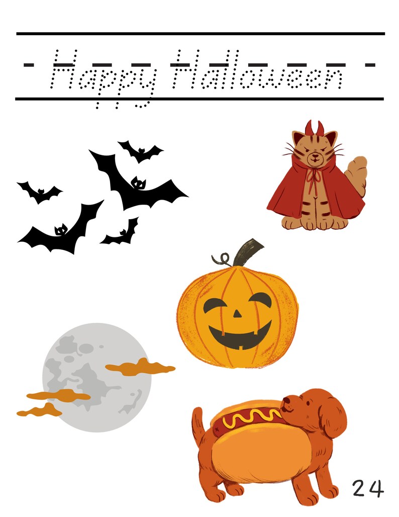 October Prek Workbook - Halloween - Etsy