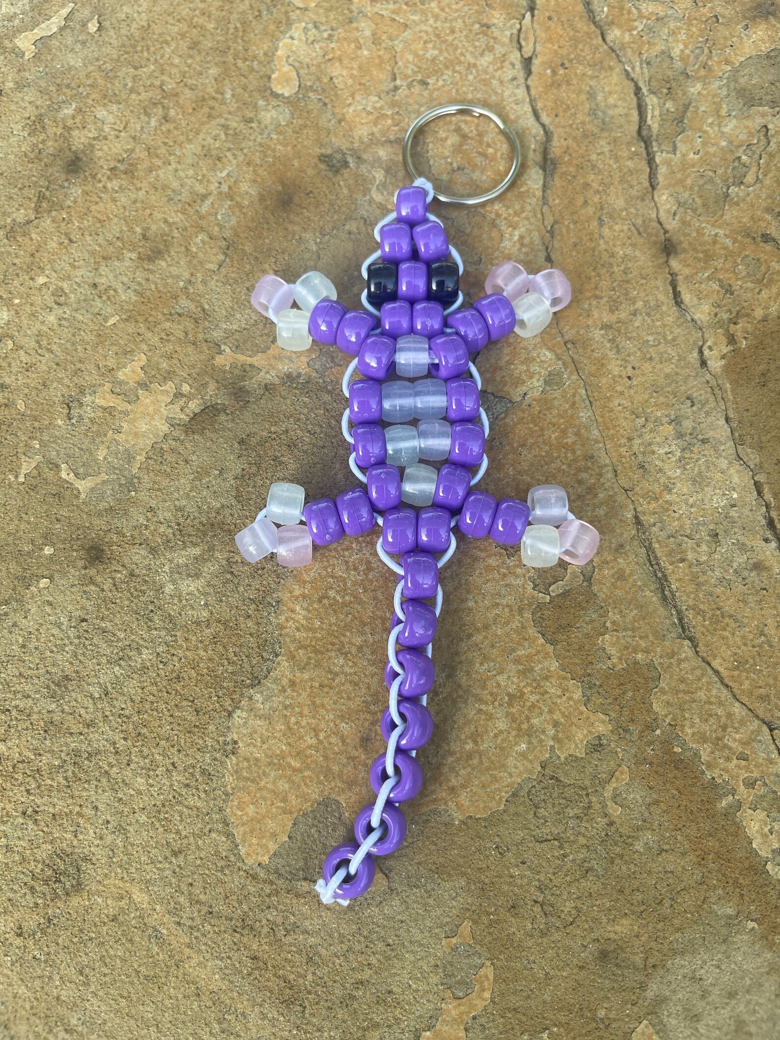 1. "handmade UV Color Changing Bead Lizard Keychain, Glow in the Dark ...