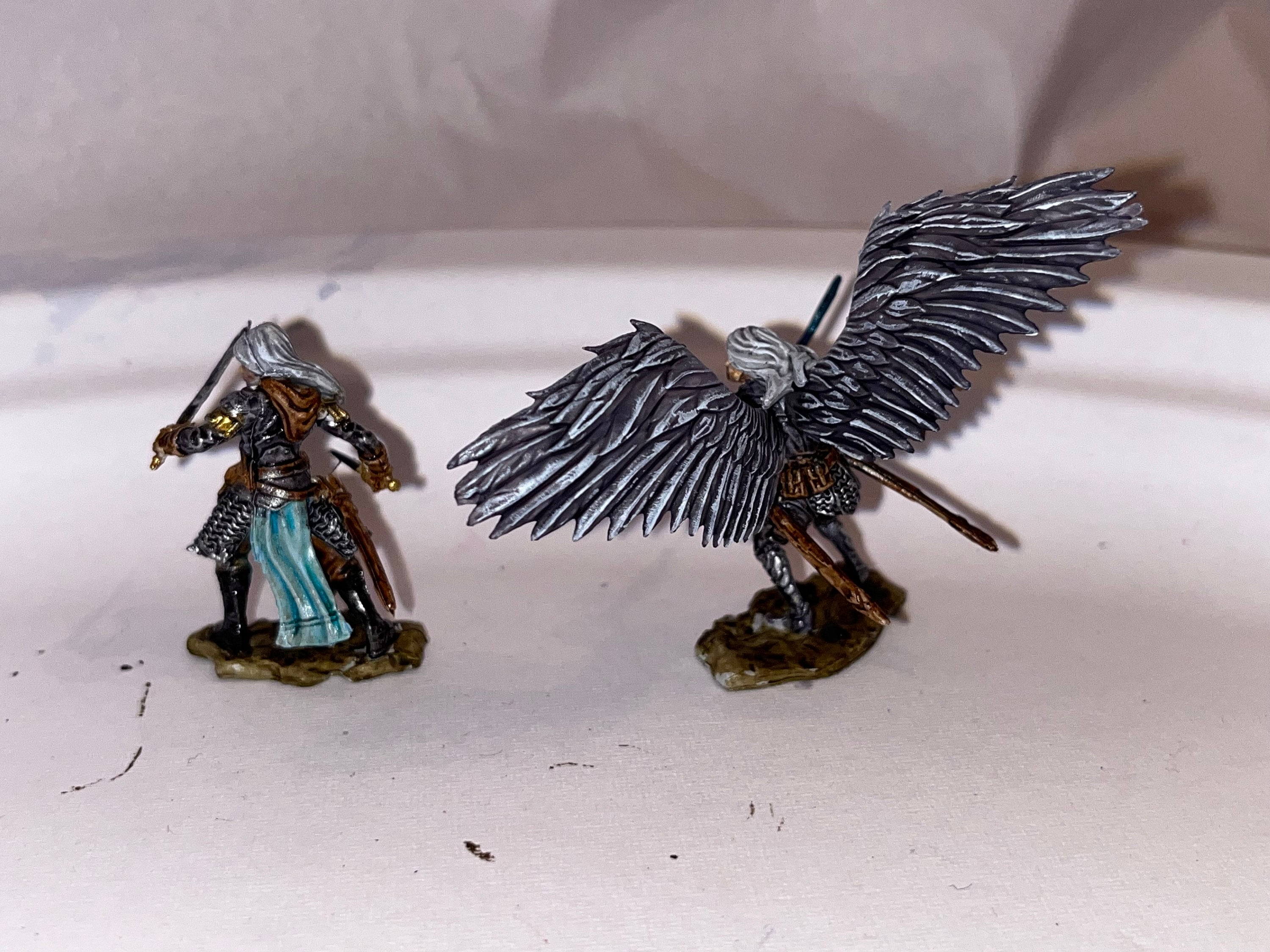 Female Aasimar Paladin D&D Miniatures - Etsy