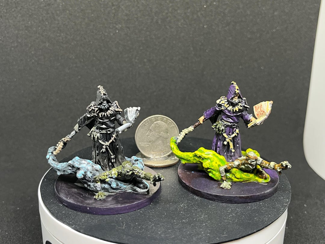 Hand Painted Necromancer D&D Miniatures From Folklore - the Affliction ...