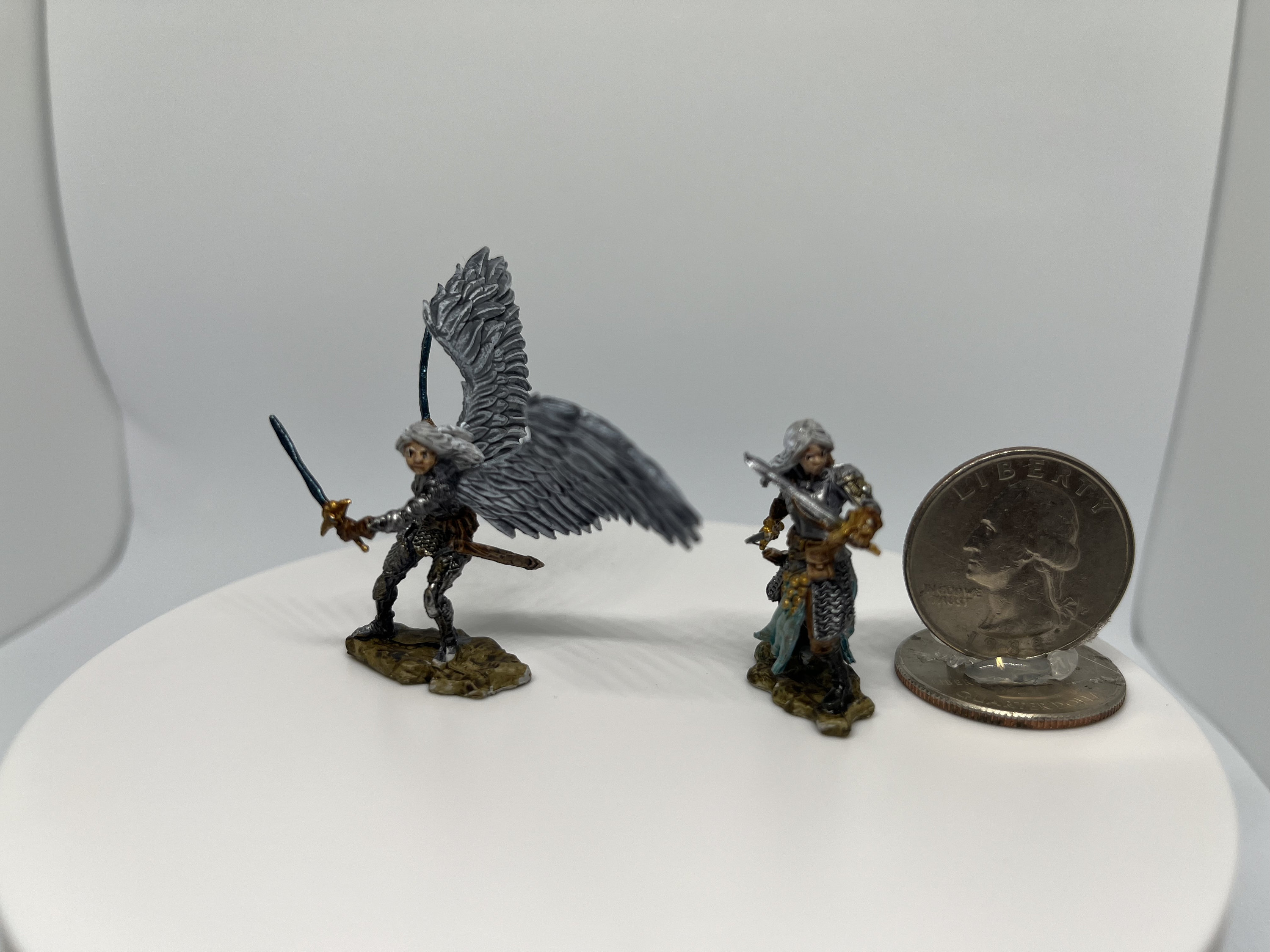 Female Aasimar Paladin D&D Miniatures - Etsy
