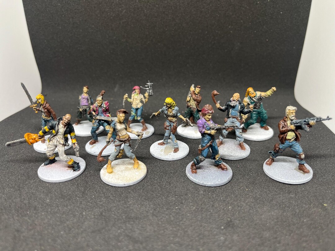 Hand Painted Zombicide: Box of Zombies Set #7 - Lost Zombivors (rue ...