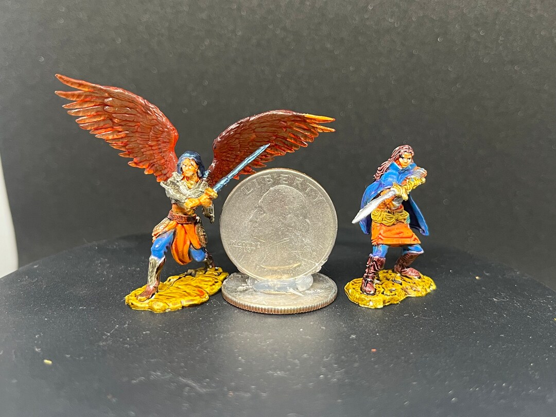 Female Aasimar Fighter D&D Miniatures - Etsy