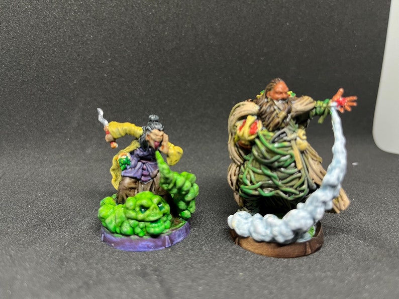 Plague Hag and Jolly Druid Hand Painted Miniatures - Etsy