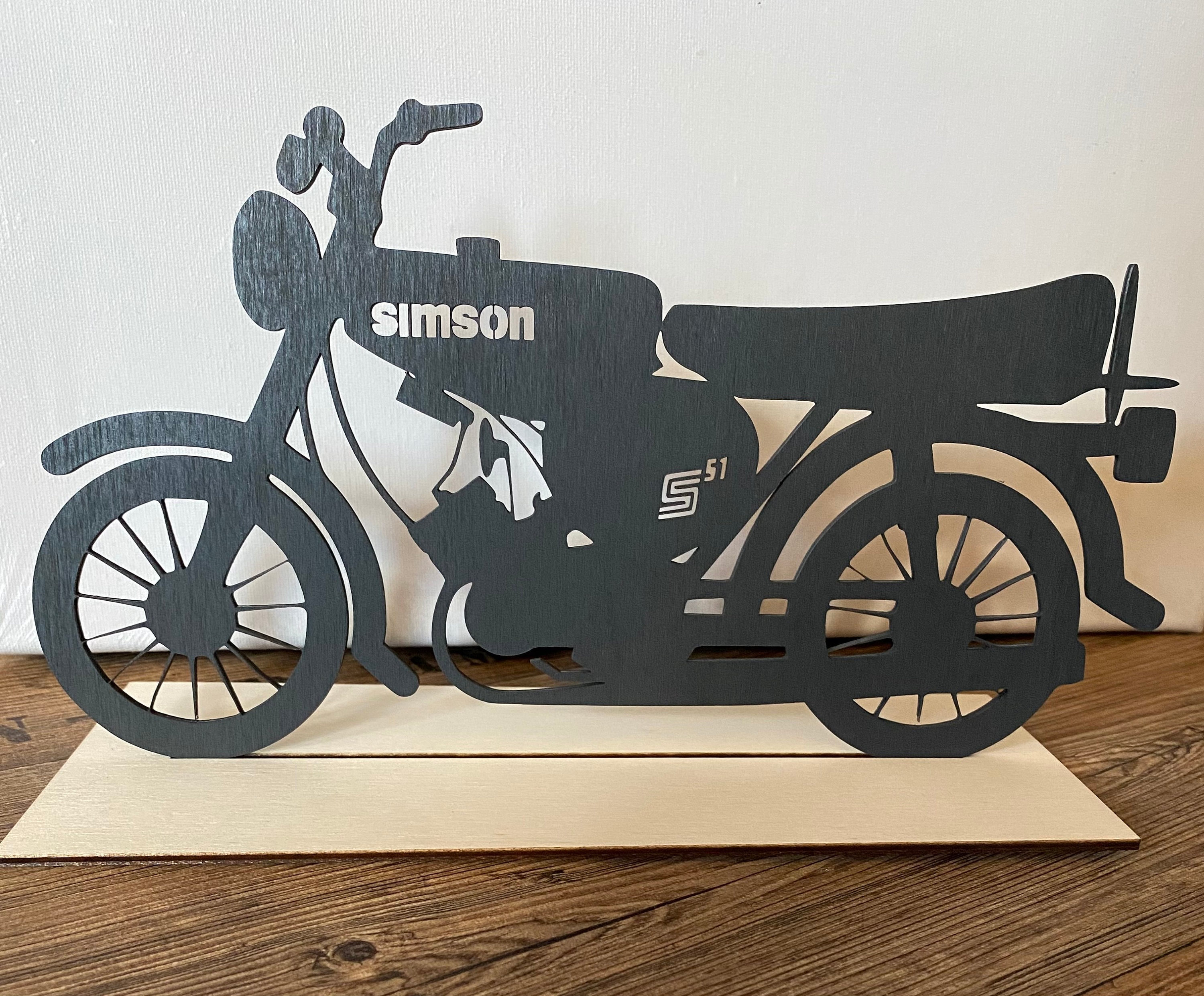 Simson S51 Klassiker DDR Laser Datei SVG DXF Lightburn Atomstack Xtool ...