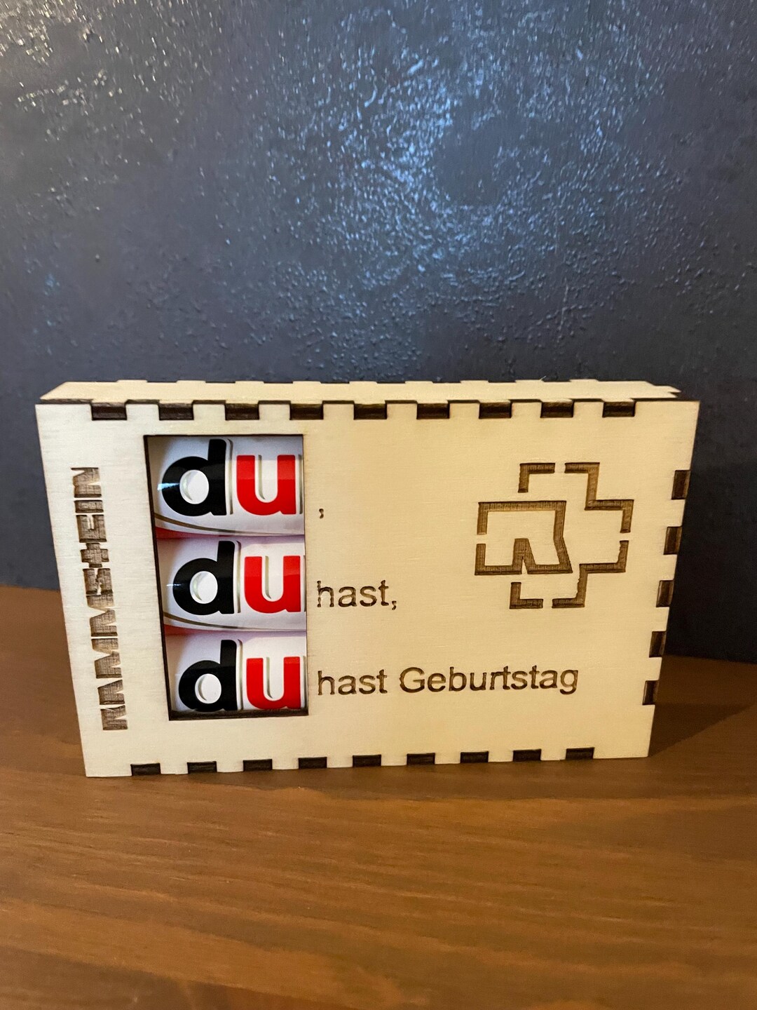 Rammstein Duplo Box Birthday Gift DXF SVG Lightburn Laser - Etsy