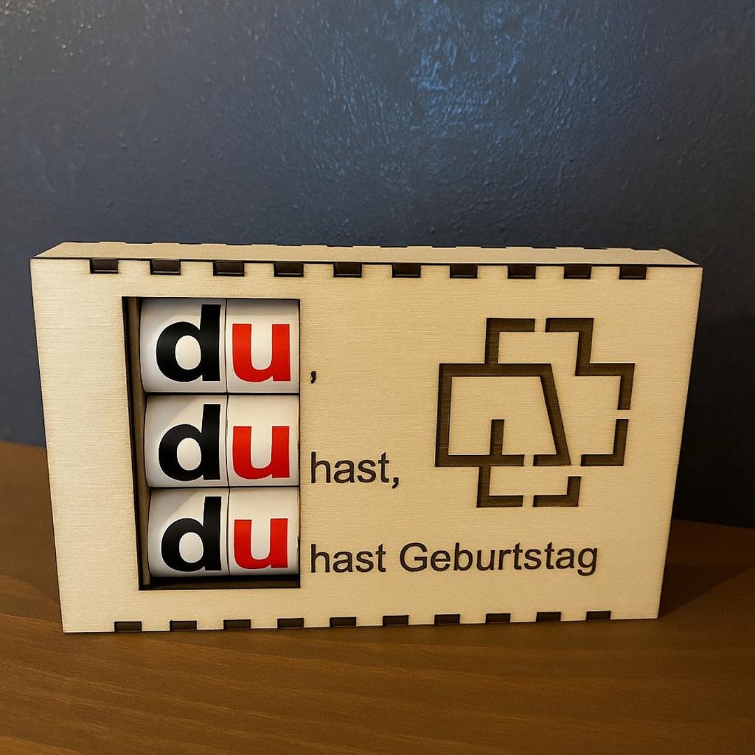 Rammstein Duplo Box Birthday Gift DXF SVG Lightburn Laser 3 Mm - Etsy